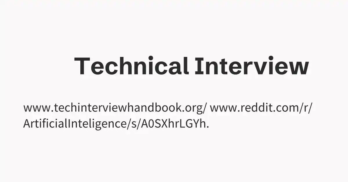 Technical Interview